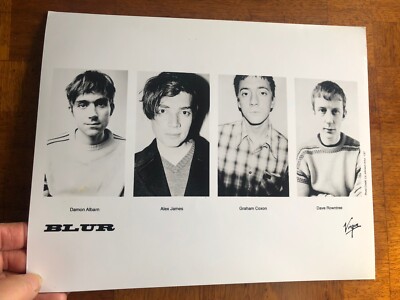 Blur Rare Vintage 10x8 Press Photo w Damon Albarn - Image #1 | eBay