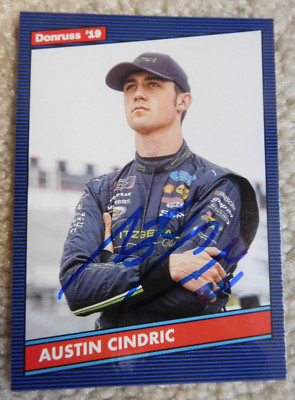 Austin Cindric Signed Autographed 2019 Donruss Panini NASCAR Racing ...