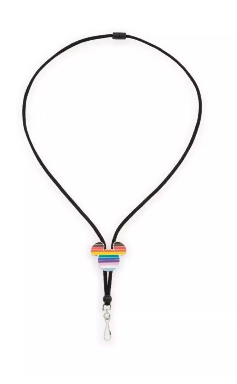Pride Disney Rainbow Mickey Cast Member Exclusive Bolo Lanyard LGBT NEW ...