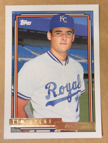 Tim Spehr Wal 1992 Topps Gold Baseball Card # 342 Royals | eBay