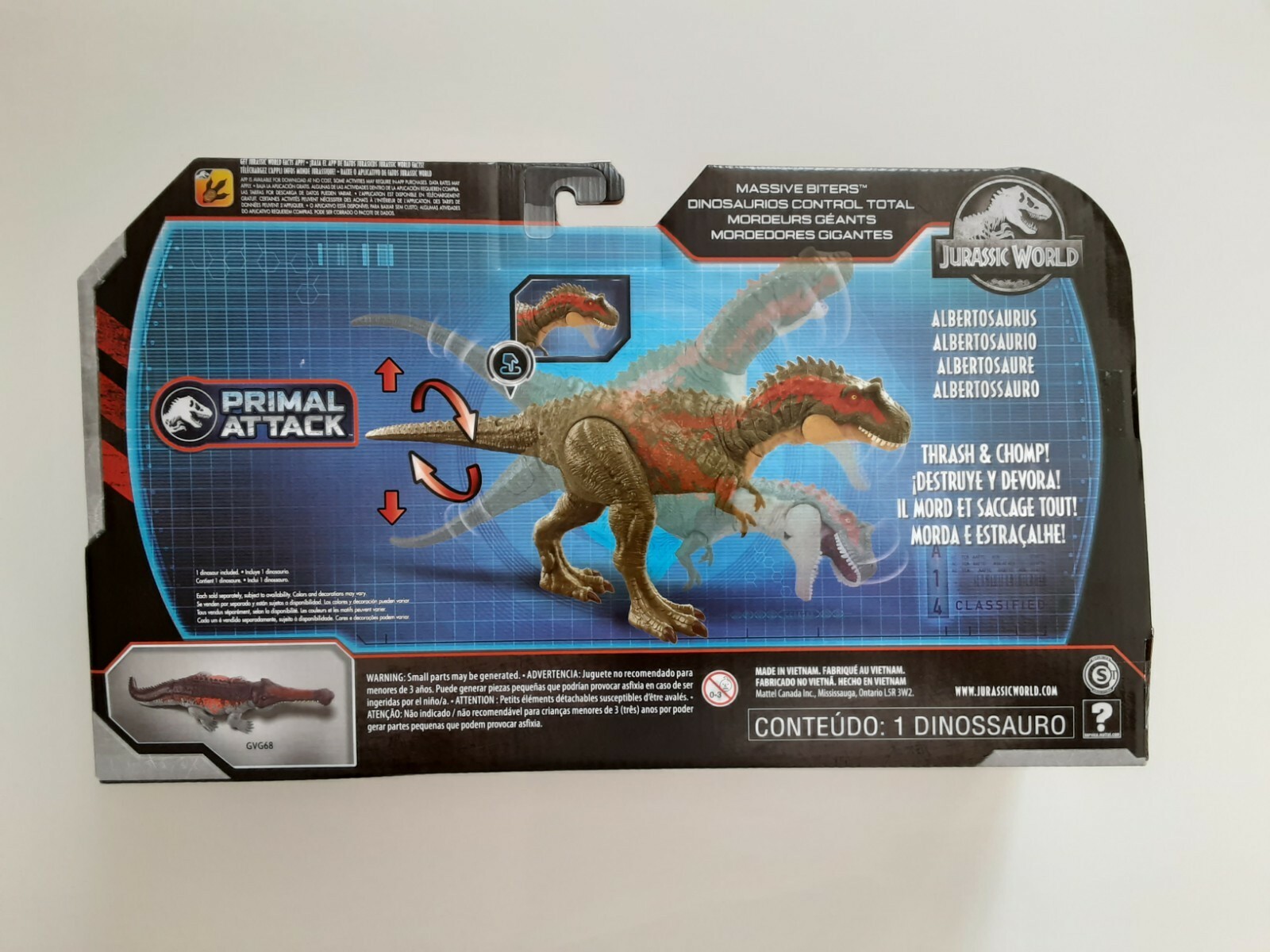 Jurassic World Primal Attack Albertosaurus NEW 2020 Mattel Massive ...