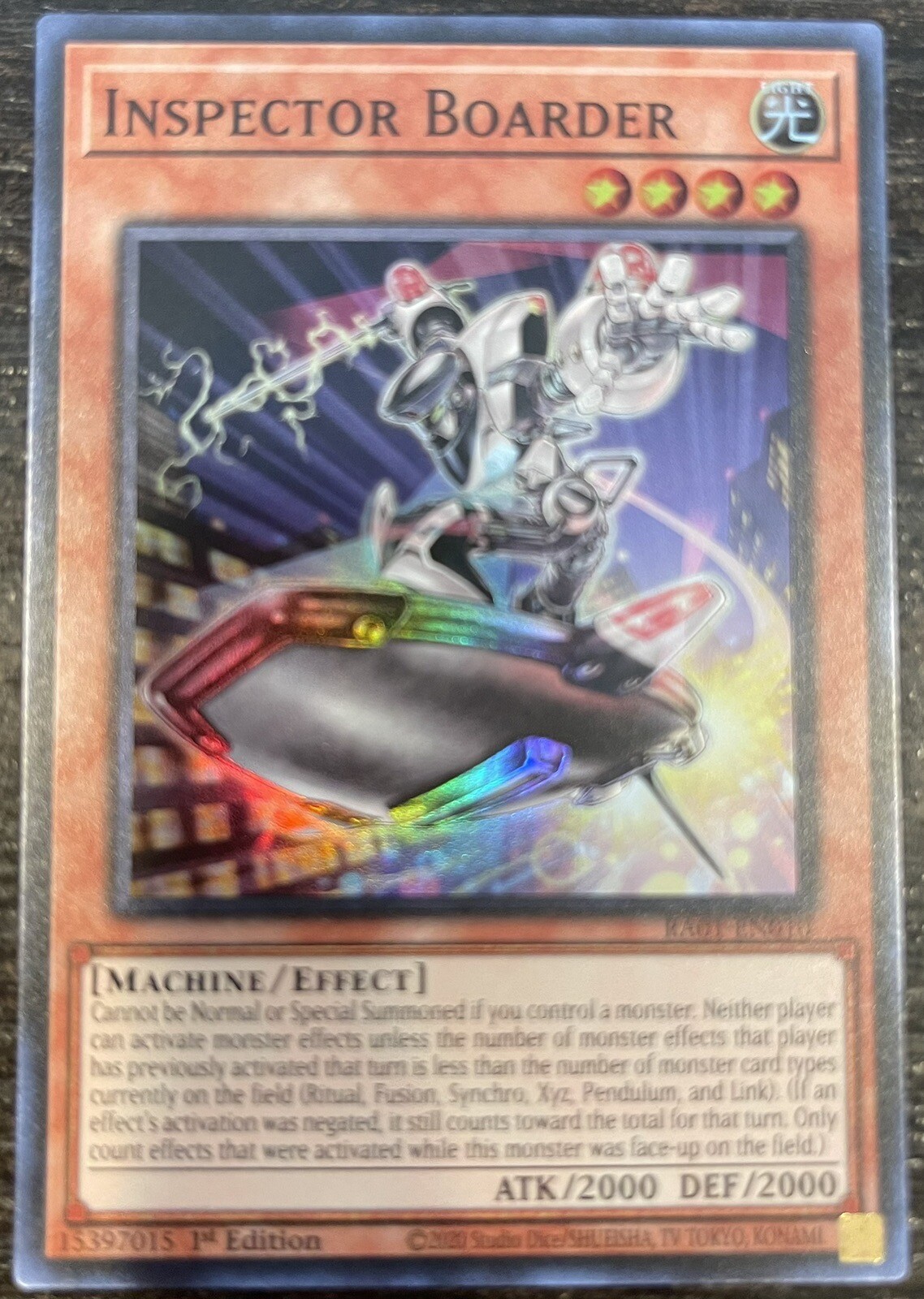 Inspector Boarder 1st Edition Super Rare RA01-EN010 Yu-Gi-Oh! | eBay