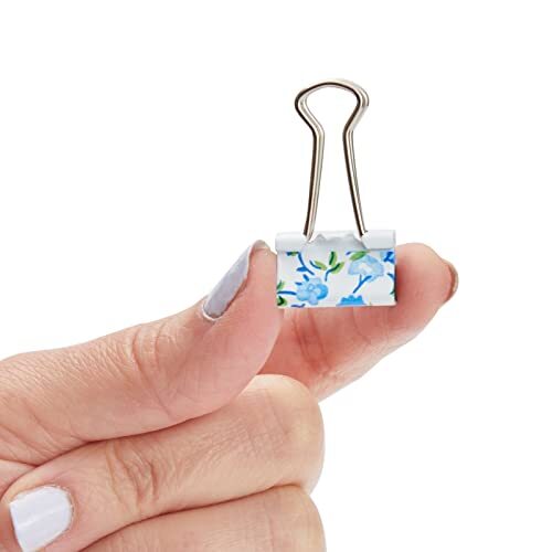 40 Pcs 0.75 Inch Decorative Paper Binder Clips for Office School File ...