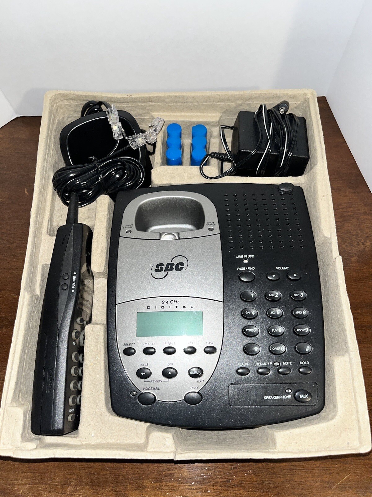 SBC D271 2.4 GHz Cordless Landline Telephone Caller ID Digital ...