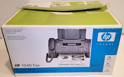 (NEW OPEN BOX!) HP 1040 Inkjet Fax Machine with Built-In Telephone/Scan ...