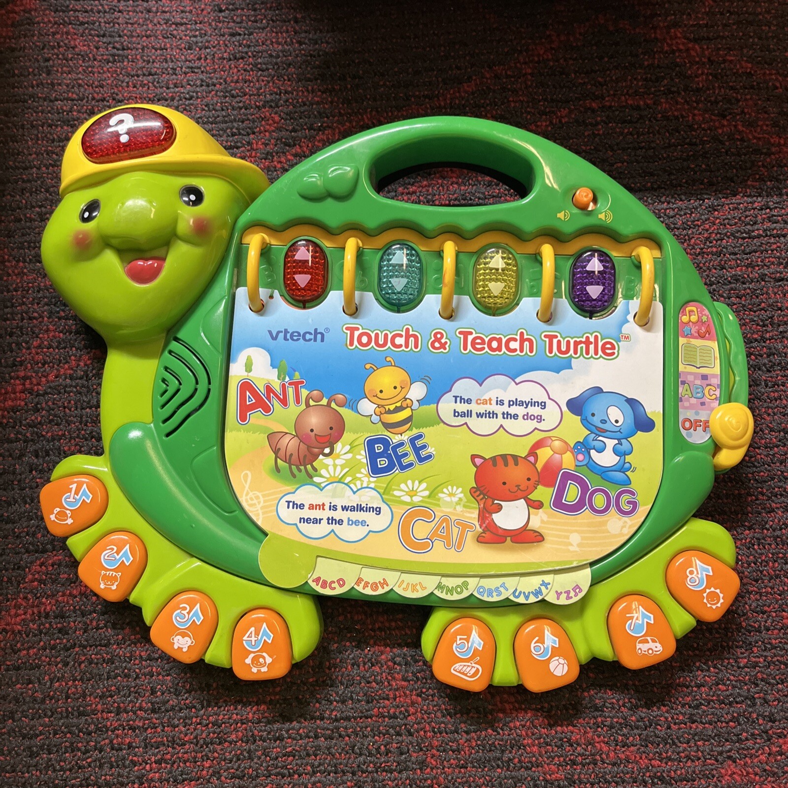 Turtle Touch and Teach Turtle Educational Learning Toy ABC's Music ...