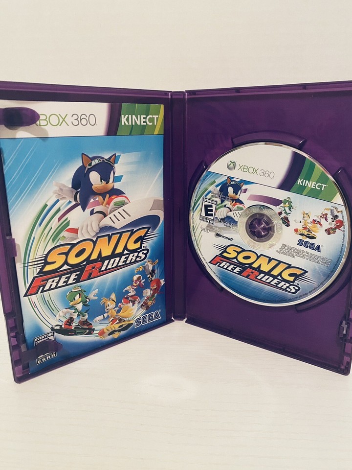 Sonic Free Riders (Microsoft Xbox 360 Kinect, 2010 Sega) With Manual ...