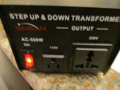 Simran AC-500W 110V 220V Power Source Voltage Converter Up-Down ...