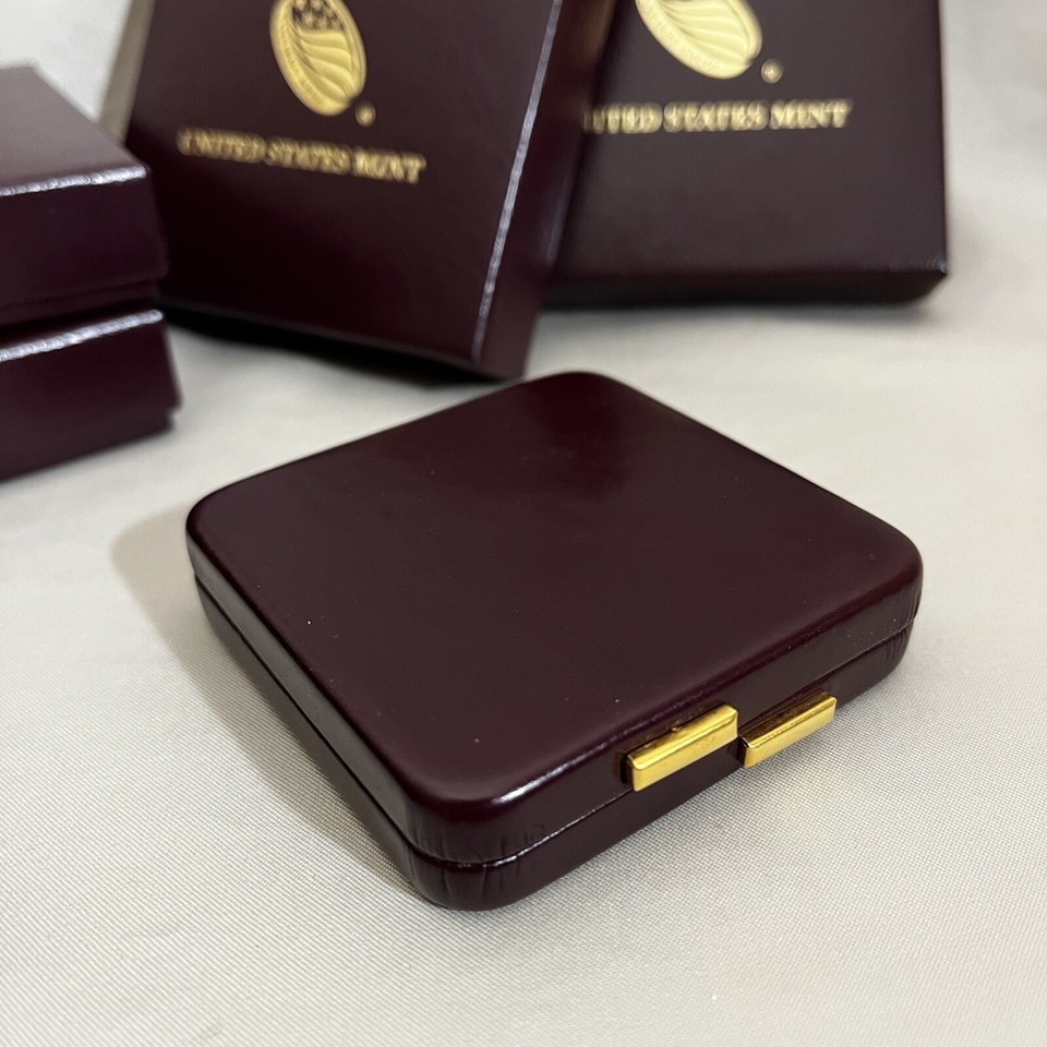 5 US Mint Gift Cases for 1/10 oz Gold American Eagle Coin Capsule Case ...