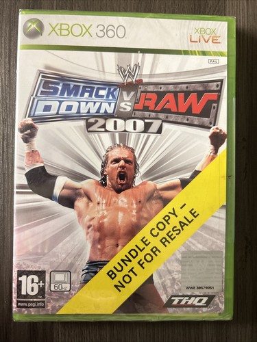 Smack Down vs Raw 2007 Xbox 360 New Factory Sealed Read Description ...
