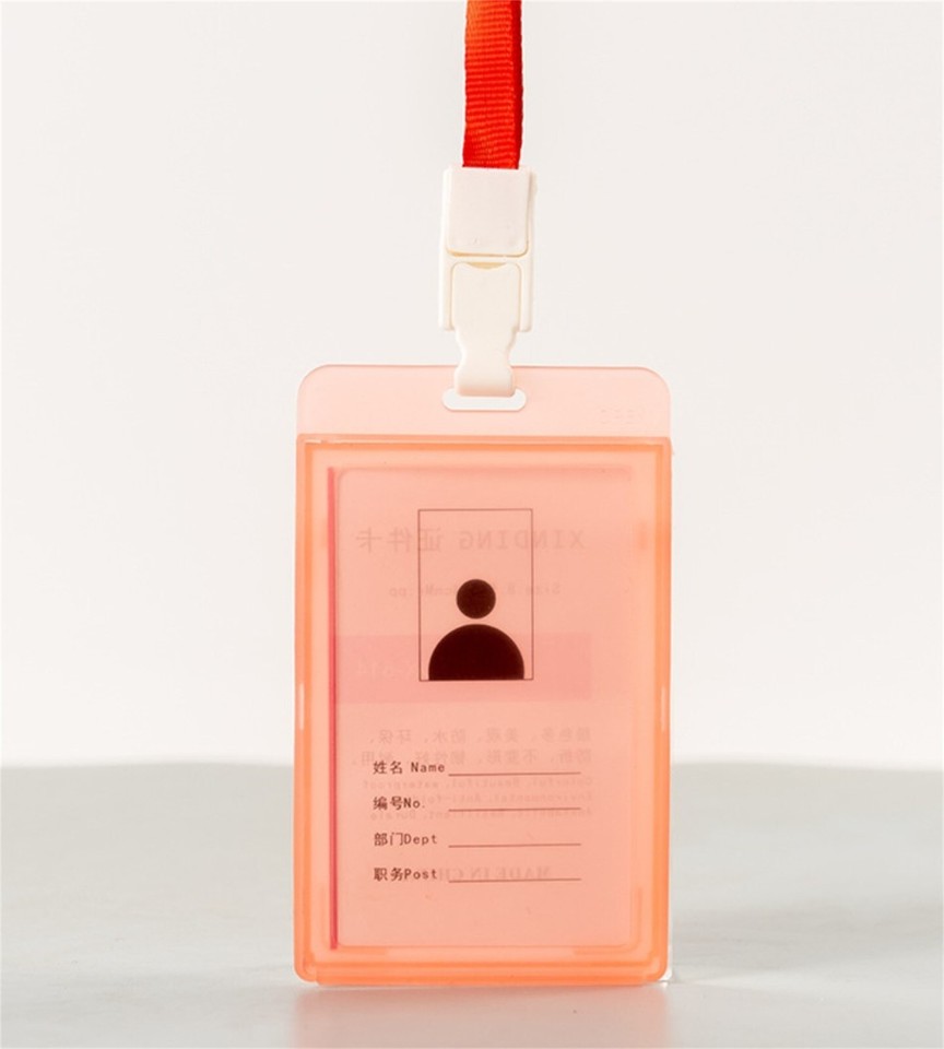 Name Badge Swipe Work Pastel Opal Card Holder Security ID Pull Tag ...