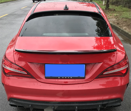 For Mercedes Benz CLA Class 45 AMG W117ABS Black Rear Boiler Wing 2014 ...