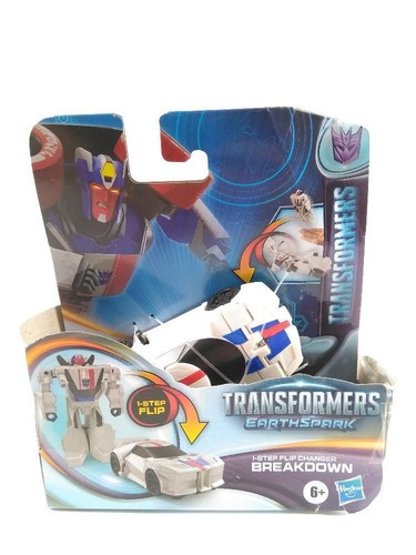 Transformers Toys EarthSpark 1-Step Flip Changer Breakdown, 4-Inch ...