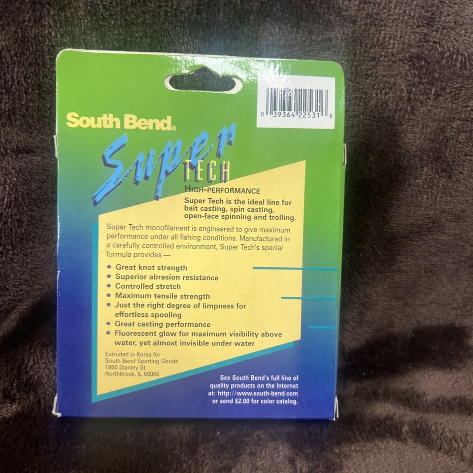 Monofilament Fishing Line 10 LB Test 400 Yards Super Tech | eBay
