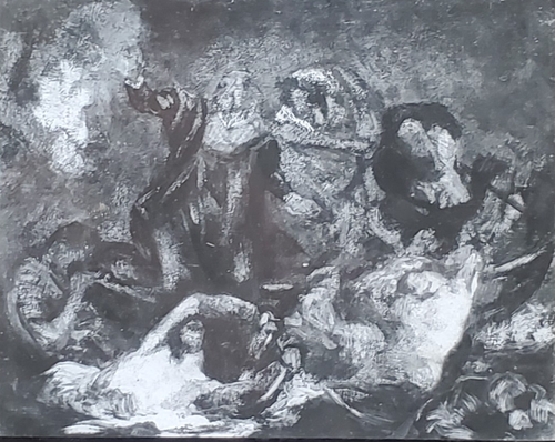 The Bark of Dante, Manet, After Delacroix, Magic Lantern Glass Slide | eBay