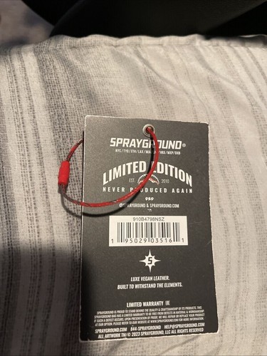 Sprayground Gold Limited Edition Tag spray ground red tags limited ...