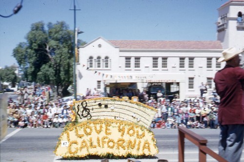 35mm Slide 1950s Red Border Kodachrome I Love You California Parade ...