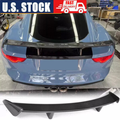 For Jaguar F-TYPE SVR R Coupe 2014-2021 REAL CARBON Rear Trunk Spoiler ...