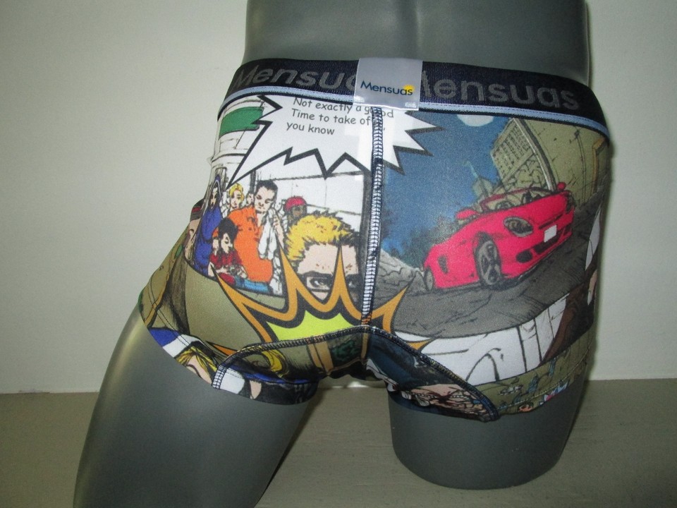 Mensuas Underwear Boxer Brief Comic Blue 5913 (M) | eBay