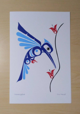 Hummingbird Eric Parnell Art Card Haida Native | eBay