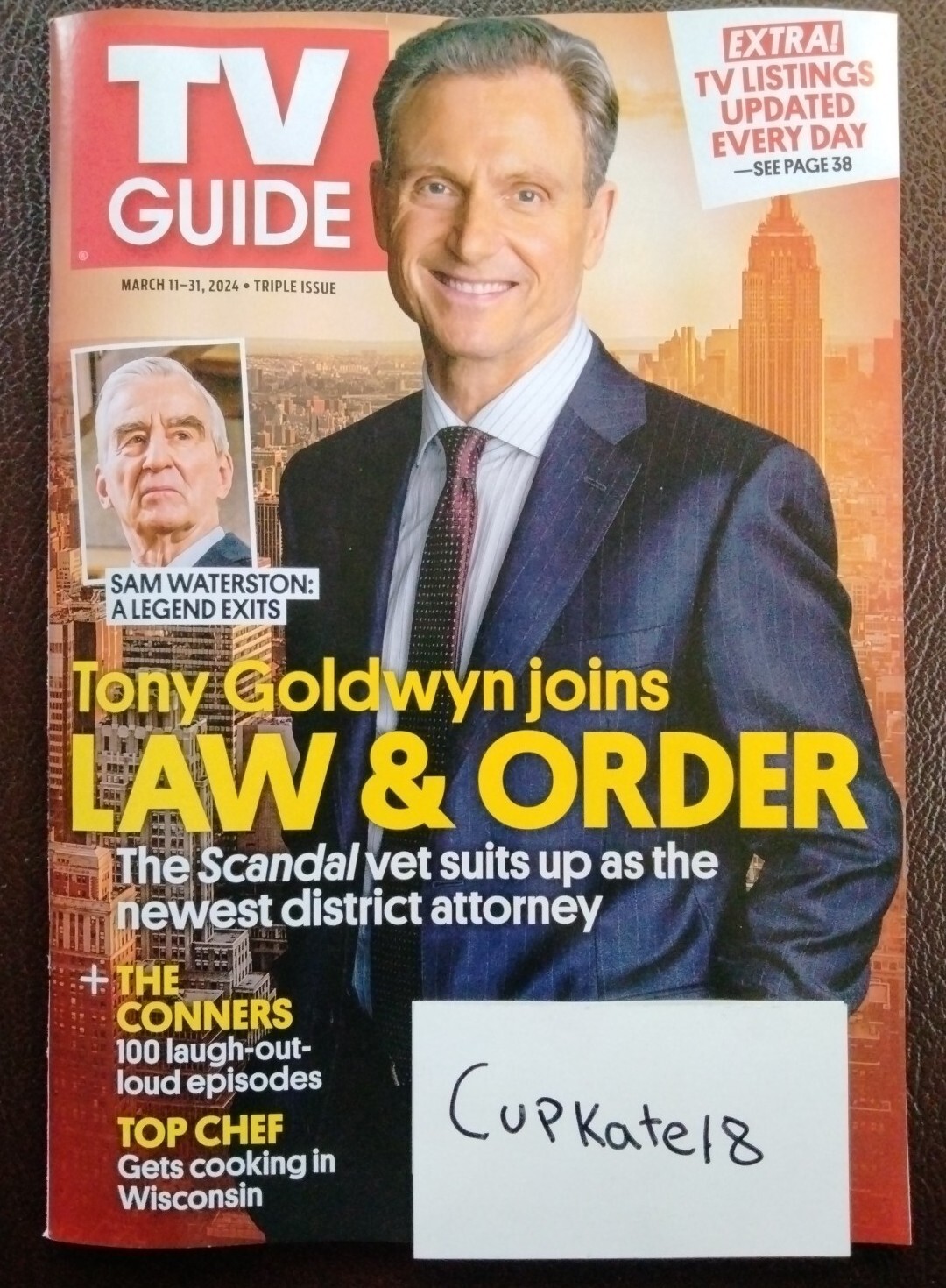 TV Guide Magazine Mar March 11-31 2024 Tony Goldwyn Cover Law&Order New ...