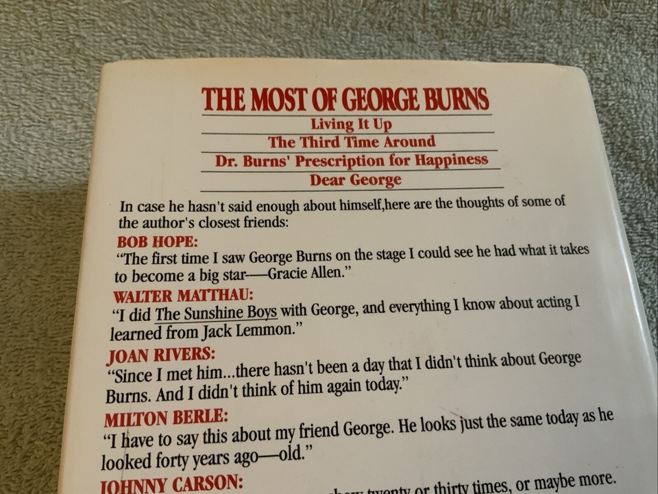 the most of george burns book | eBay