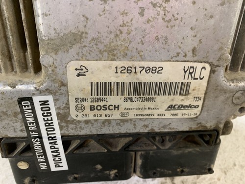 07-10 Chevrolet GMC 2500hd Duramax 6.6 LMM Engine Computer ECU ECM ...