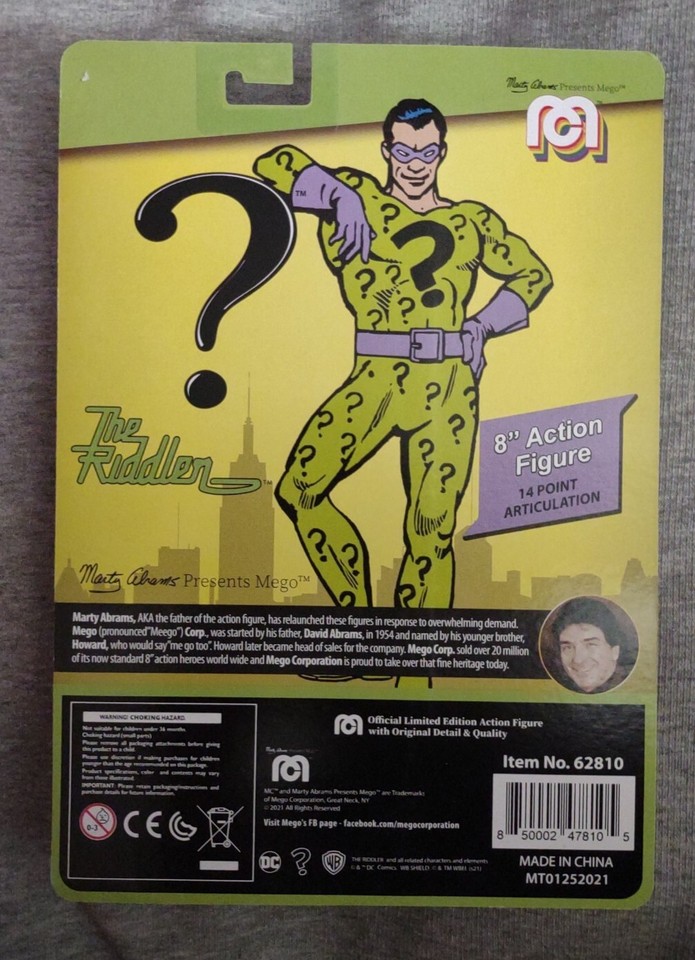 The Riddler 8 Inch Mego Action Figure | eBay