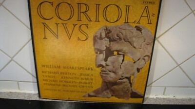 SHAKESPEARE CORIOLANUS PLAY 3 LP BOX SET RICHARD BURTON, JESSICA TANDY ...