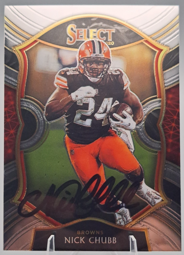 2020 Panini Select Concourse Nick Chubb Cleveland Browns Signed ...