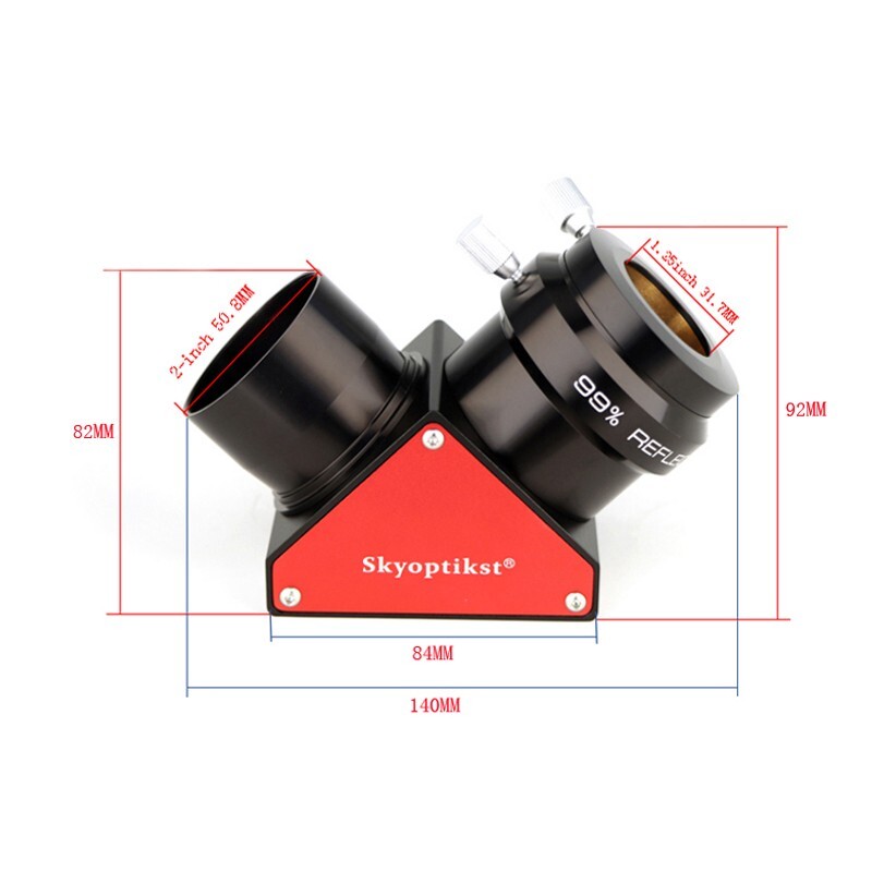 2 Inch 90 Degree Mirror Diagonal,Dielectric Mirror Star Diagonal, 99% ...