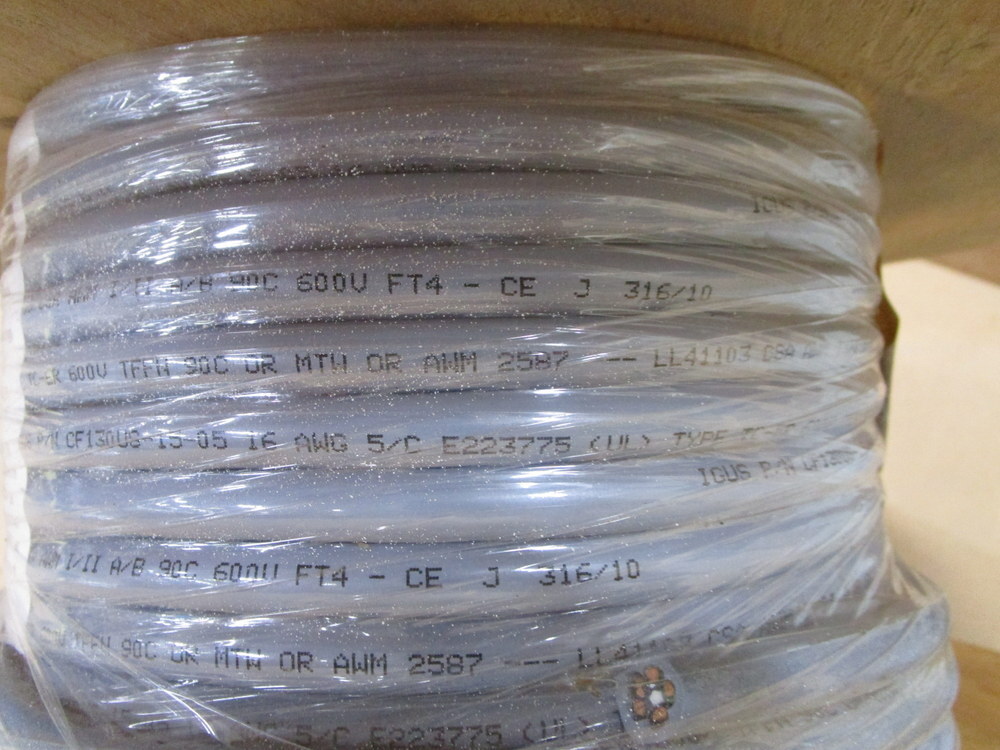 igus Chainflex 2WGR3 100' 16AWG Multi-Strand PVC Coated Cable CF130US ...