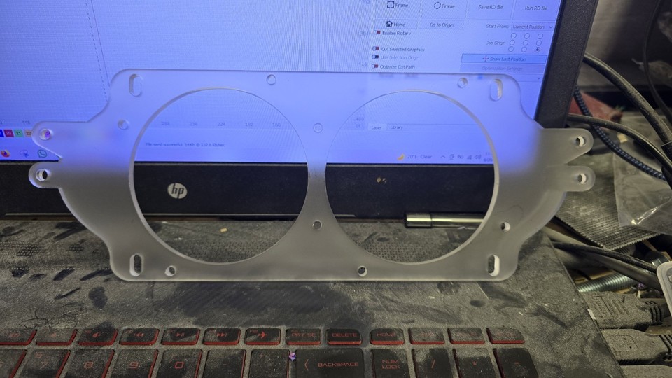 Universal 4x10 to Dual 3.5" Speaker Adapter Plate Modern Dash Audio ...