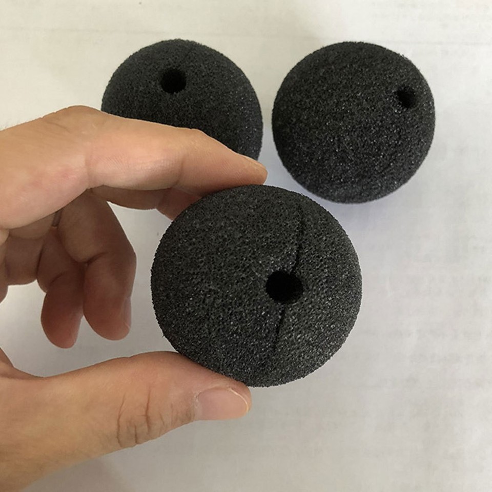 10 Pcs Black Clown Nose Sponge Prop for Cosplay Party Performing ...