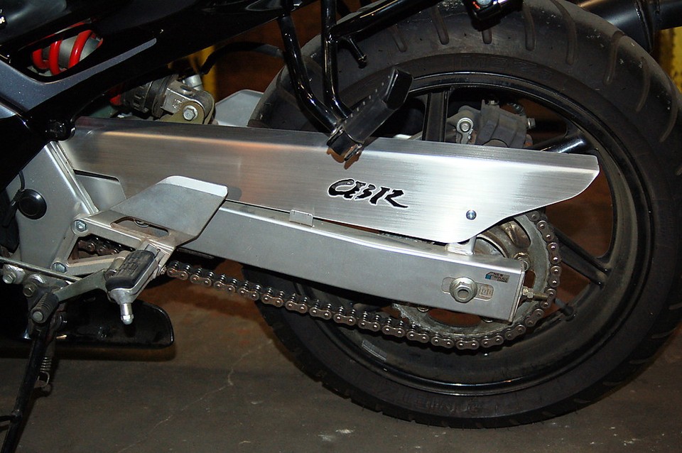 CBR 600 F2 F3 CBR600 CBRF2 CBRF3 BRUSHED NOHUG FLAME CHAIN GUARD ...