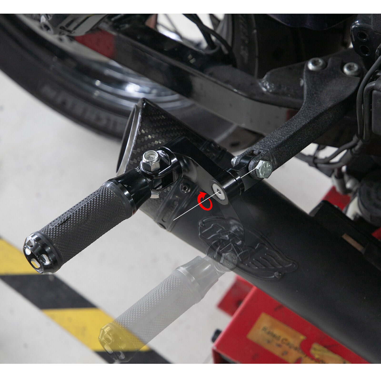 for Harley Choppers Footpegs Male mount Pedals Foot Peg Extensions ...