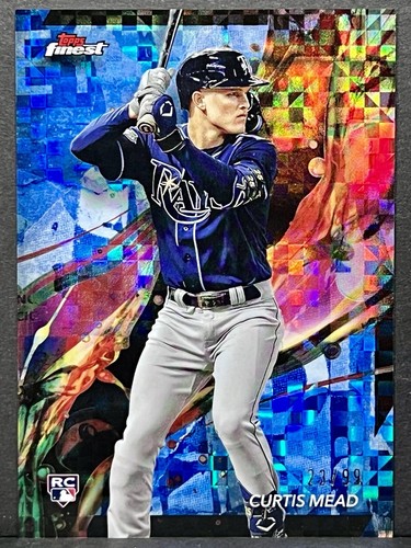 2024 Topps Finest - Common Curtis Mead #78 Blue Checkerboard Refractor ...