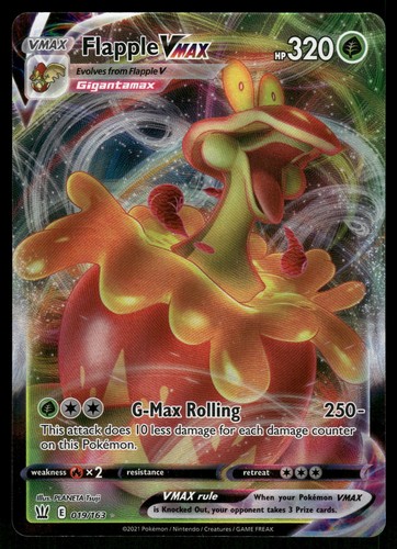 Flapple VMAX 019/163 SWSH05: Battle Styles Pokemon | eBay
