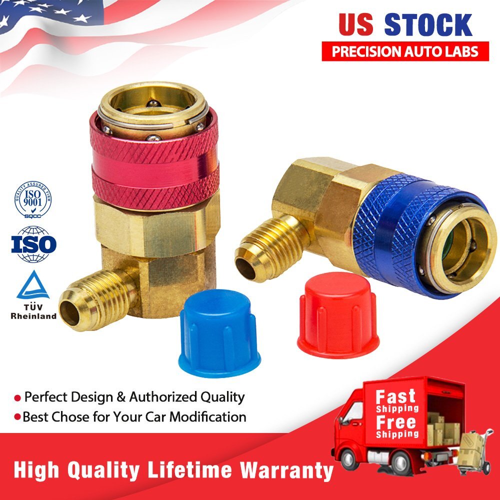 A/C ACME Manifold Gauge Hose Conversion Kit Quick Adapter High Low ...