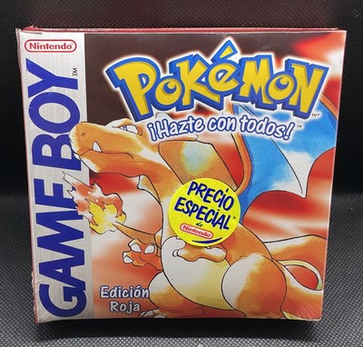 Pokemon Red Version Factory Sealed Gameboy Charizard - Spanish - Grade ...