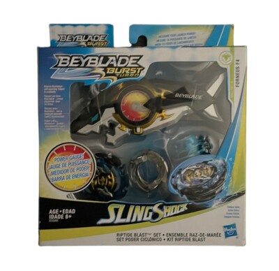 HASBRO | Beyblade Burst Turbo Sling Shot Riptide Blast Set Age 8+ Power ...