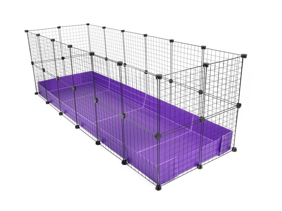 C&C indoor 2x5 grid rabbit cage, new, large, modular, easy access, fast ...