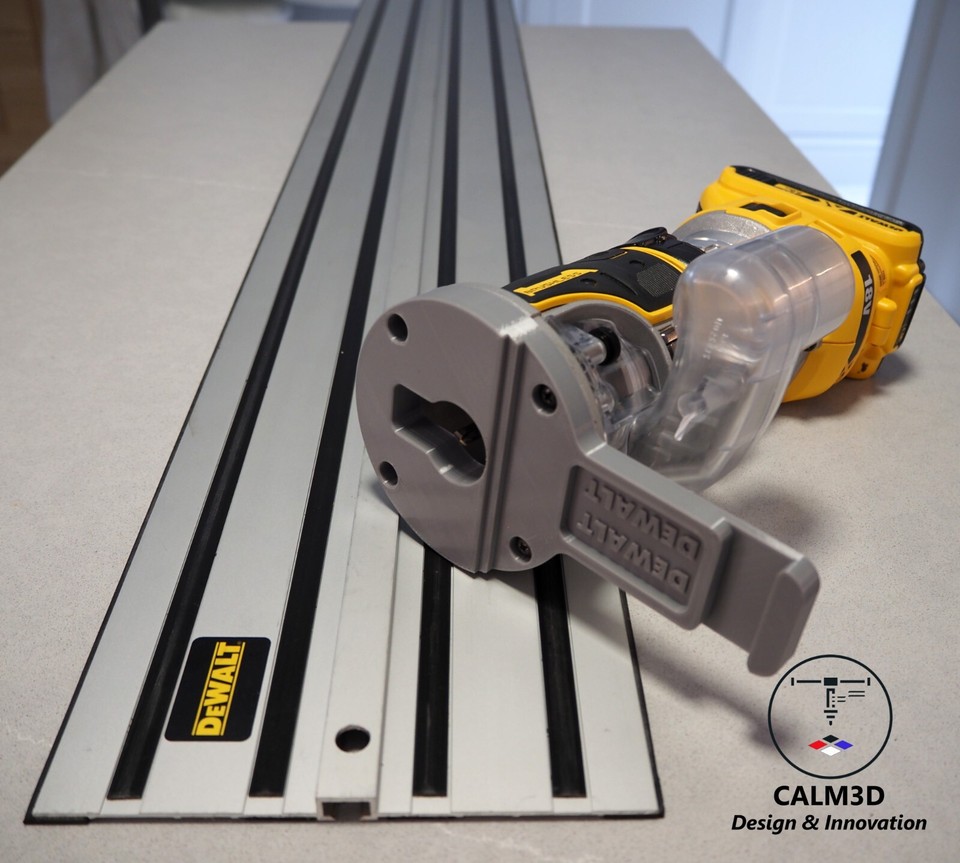 Dewalt DCW600 Compatible Trim Router Base for the Dewalt DWS5021 Rail ...
