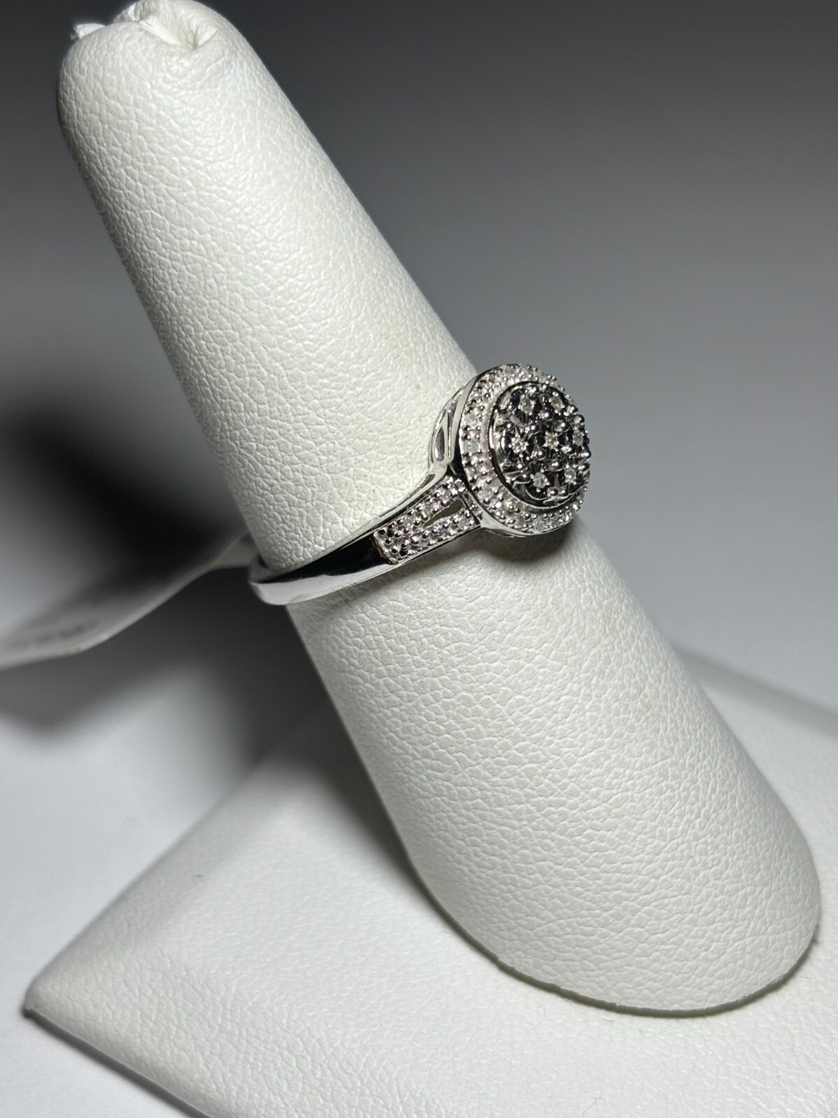 .925 Sterling Silver .10ctw Natural Diamond Ring Size 7 "GJ" | eBay