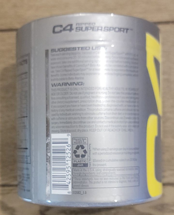 BEST BY: 08/25 NEW C4 Ripped Sport Pre Workout Powder Arctic Snow Cone ...