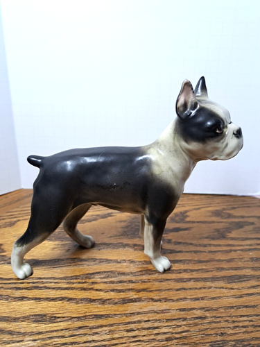 Vintage Boston Terrier Porcelain By Enesco Japan Standing 6'' High | eBay