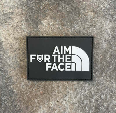 Aim for the Face PVC Morale Patch | eBay