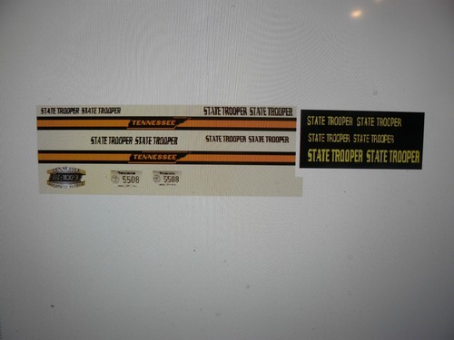 Tennessee State Trooper Motorcycle Decals 1:18 | eBay