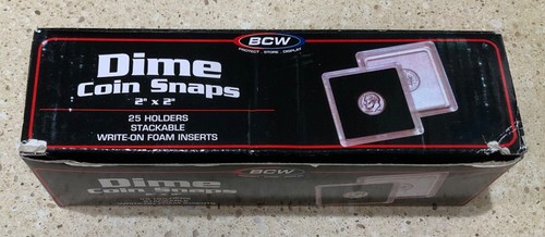 (22) BCW DIME Coin Snaps 2x2 Display Holders | eBay