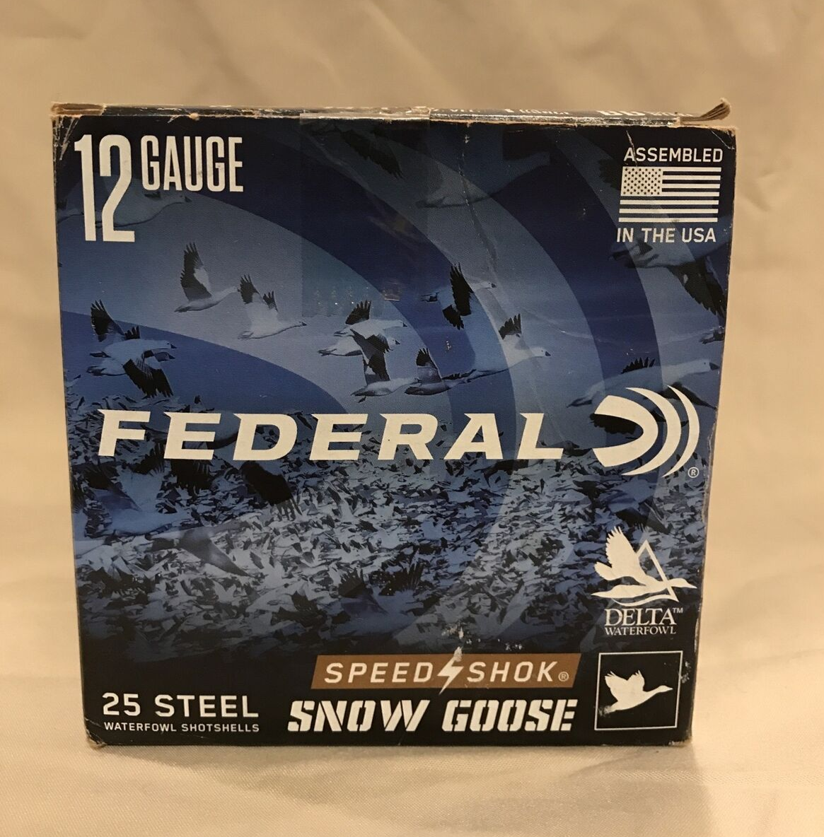 EMPTY Federal SNOW GOOSE Speed Shok Shotgun Shell Box 12ga Game Loads ...